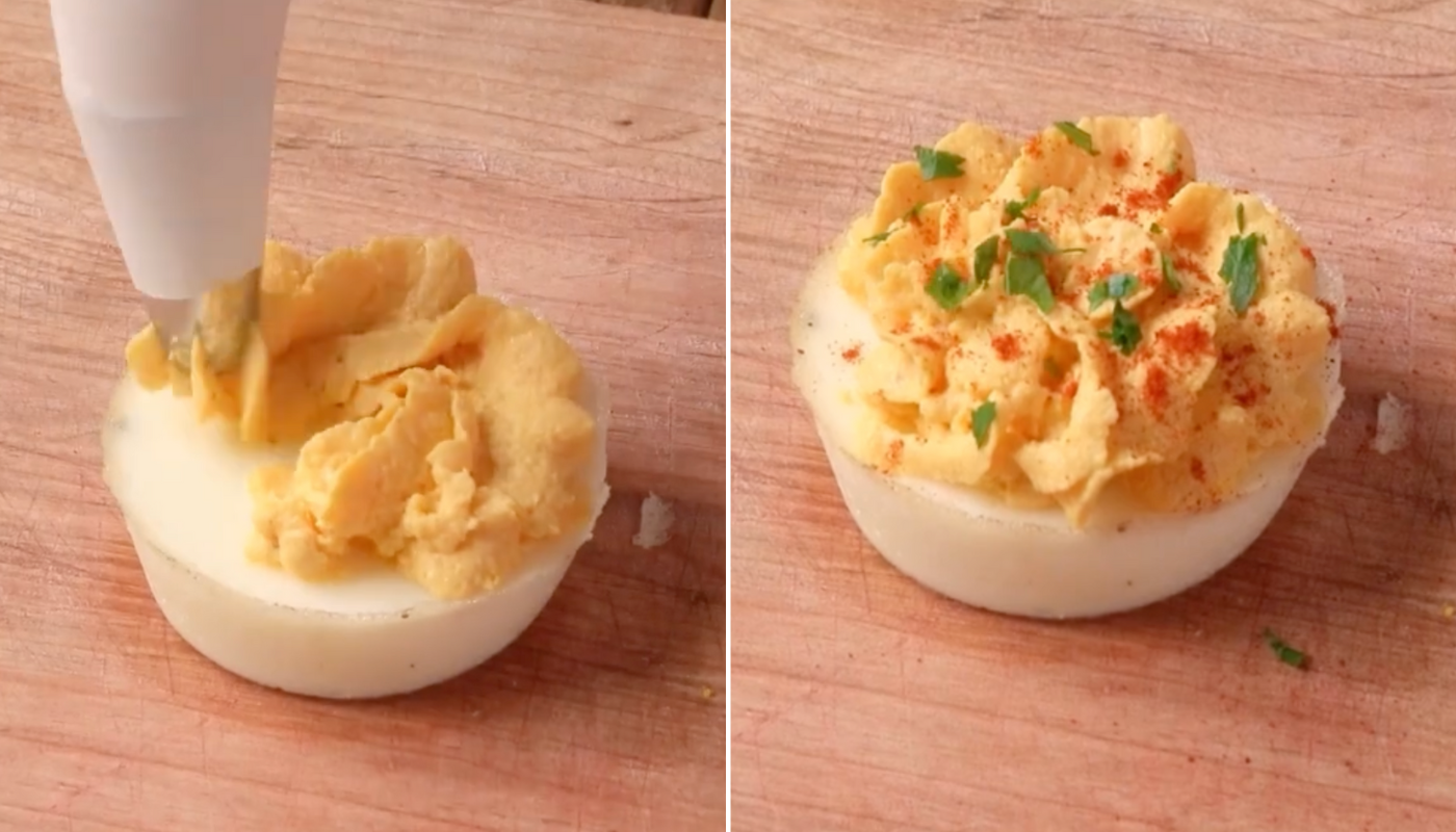 Devilled egg: canapé de ovos é ótimo para festas